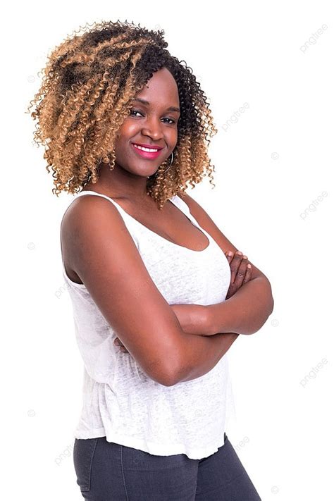 아름 다운 젊은 아프리카 여자 화이트 이상 격리 포즈 벡터 배경 및 무료 다운로드를위한 그림 Pngtree