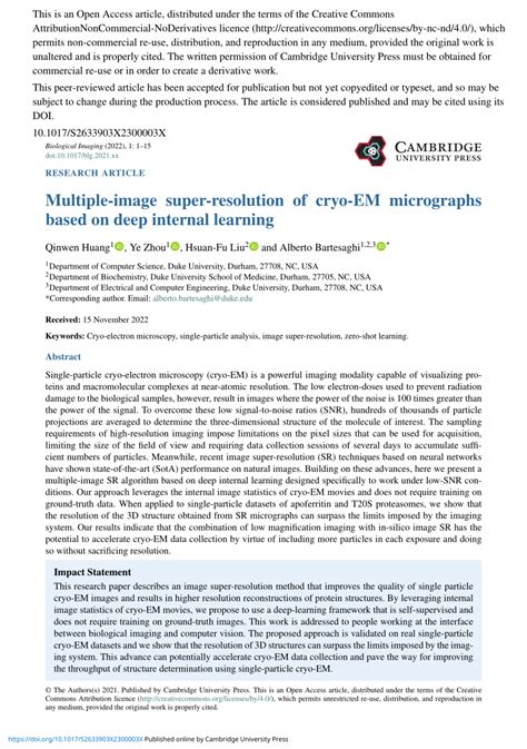 pdf multiple image super resolution of cryo em micrographs based on