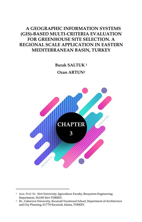 Pdf A Geographic Information Systems Gis Based Multi Criteria