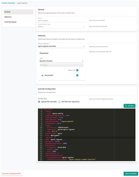 KOP Recipes NGINX Ingress Controller Rafay Product Documentation