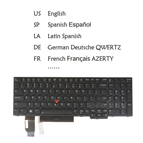 Laptop Backlit Keyboard For Lenovo Thinkpad T15 Gen 1 Gen 2 P15s Gen 1 Gen 2 Us La Spanish