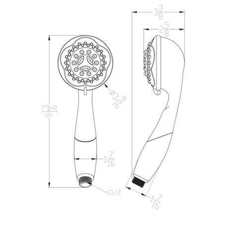Dawn Multifunction Handshower Chrome Kitchen Cabinets Queens Nassau