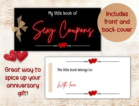Sex Coupons Editable Love Coupons Anniversary Gift Gift For Etsy