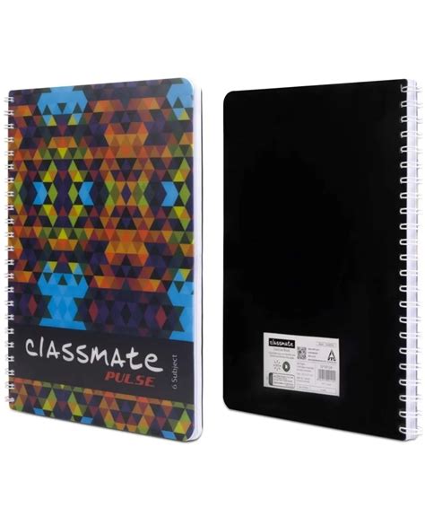 Classmate Pulse Notebook Soft Cover 6 Subject Spiral Binding Notebook Unruled 29 7 X 21 Cm 300