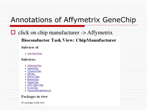 Ppt Microarray Data Analysis Using R And Bioconductor Powerpoint Presentation Id 4393049