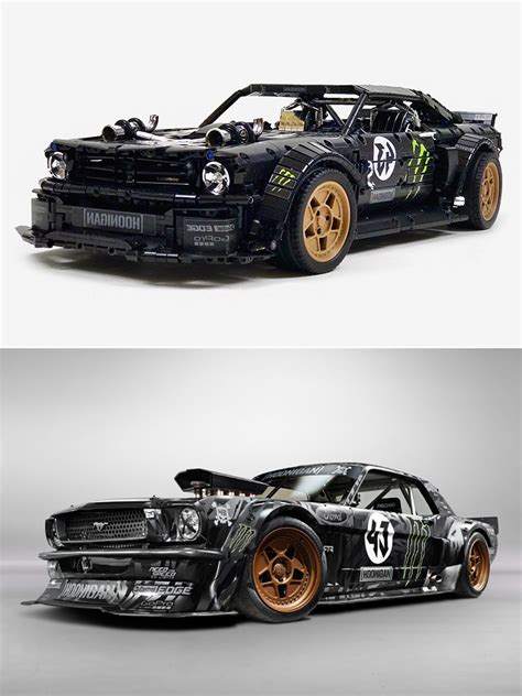 Auto Enthusiast Recreates Ken Blocks Ford Mustang Rtr Hoonicorn V2 Using Lego Technic And It