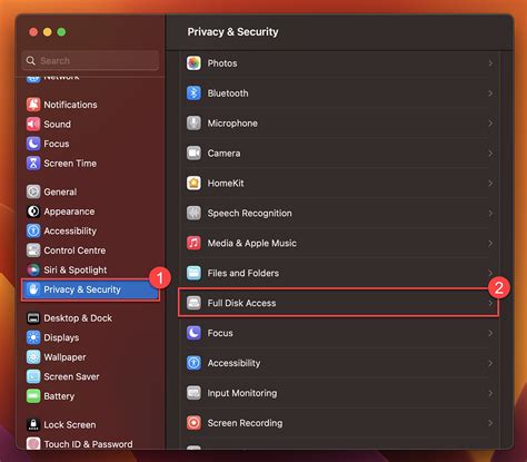 How To Grant Full Disk Access In MacOS Ventura