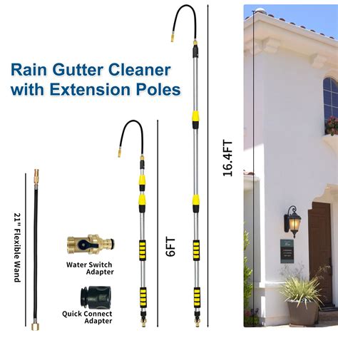 Karveden Gutter Cleaning Tools 164ft Telescoping
