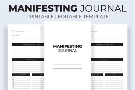 Premium Vector Manifesting Journal