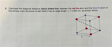 Solved Calculate The Diagonal Distance Black Dotted Line Chegg Com