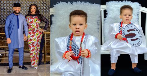 Yul Edochie finally unveils his second son with Judy Austin as he turns one - YabaLeftOnline