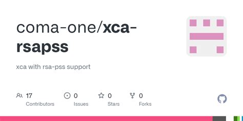 Github Coma One Xca Rsapss Xca With Rsa Pss Support