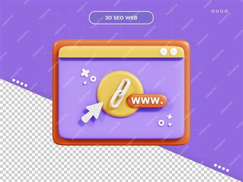 Premium Psd Browser Link 3d Icon