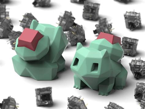 Archivo 3d Gratis Gen 1 Starters Keyboard Clickers ⌨️ ・diseño