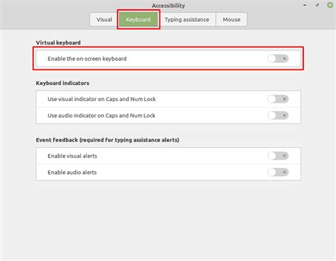 Linux Mint How To Enable The On Screen Keyboard Technipages