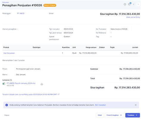 How To Integrate Talenta With Jurnal Invoice Mekari Talenta