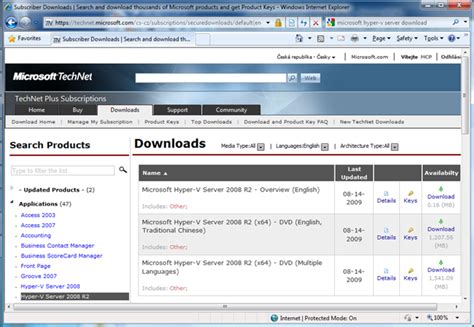 Microsoft Hyper V Server 2008 R2