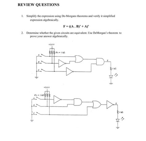 Solved Simplify The Expression Using De Morgans Theorems Chegg