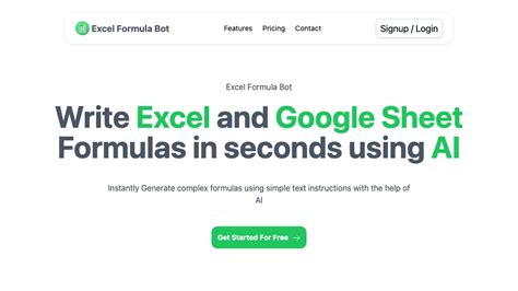 Excel Formul Bot Reviews Use Cases Core Features Alternatives