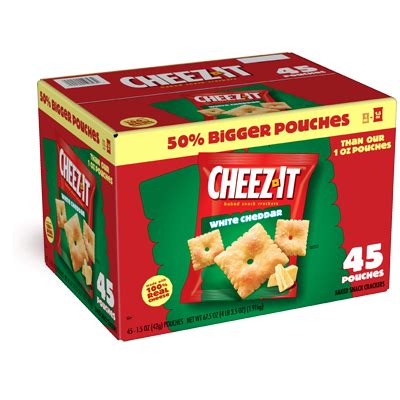 Cheez It® White Cheddar Snack Packs 45ct Cheez It®