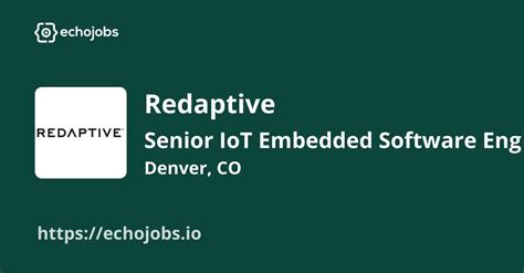 redaptive is hiring senior iot embedded software engineer denver co