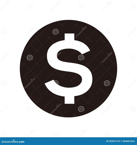 Icono De Signo De Dólar Ilustración Del Vector Ilustración De Glifo
