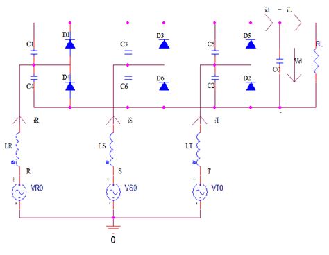 rectifier with near sinusoidal input currents configuration [29