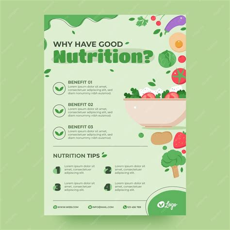 영양사 템플릿 디자인 무료 벡터