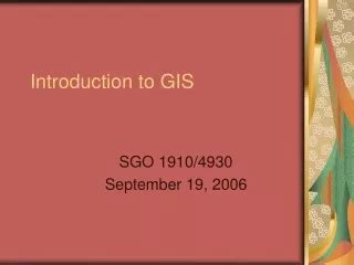 PPT GIS Lecture Introduction To GIS PowerPoint Presentation Free Download ID