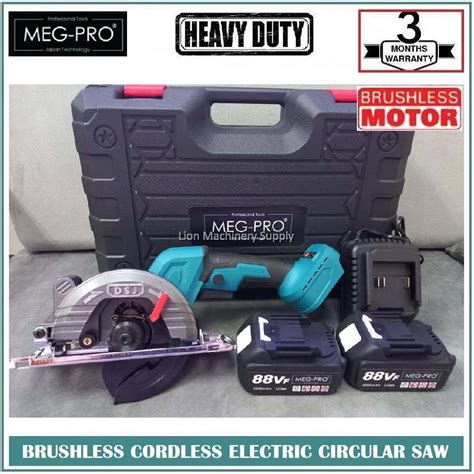 Meg Pro 21v 125mm Brushless Cordless Electric Circular Saw Included