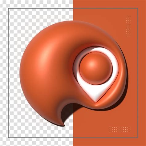Premium PSD D Rendering Red Realistic D Map Pin Gps Pointer Markers Pointer Location Icon