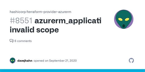 Azurermapplicationinsightswebtest Invalid Scope · Issue 8551 · Hashicorpterraform Provider
