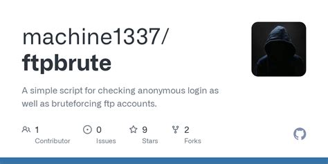 Github Machine1337ftpbrute A Simple Script For Checking Anonymous