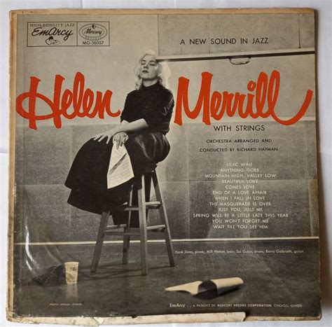 Helen Merril Helen Merrill With Strings Lp Album Mono Catawiki