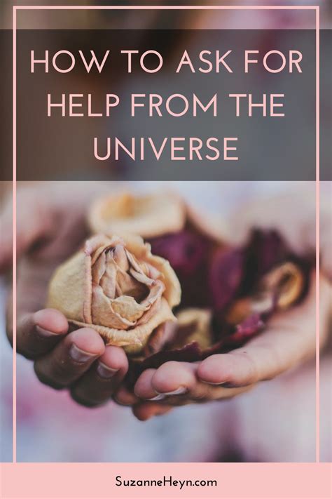 How To Ask For Help From The Universe Suzanne Heyn