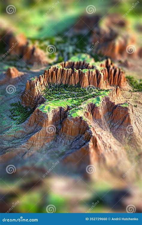 Technical Lidar Gis Visualization Of A National Park Showing Elevation Hiking Trails And Terrain