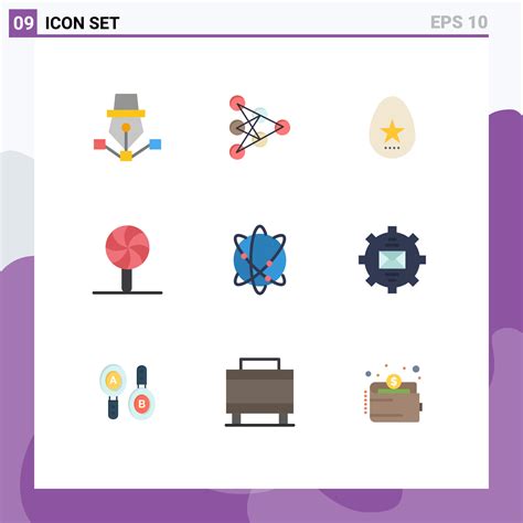 User Interface Pack Of 9 Basic Flat Colors Of Computing Holiday Data Festival Spring Editable