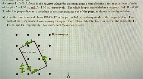 SOLVED A Current I A Flows In The Counter Clockwise Direction Along A Wire Forming A