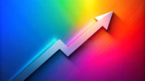 Ascending Arrow On A Gradient Background A Visual Representation Of