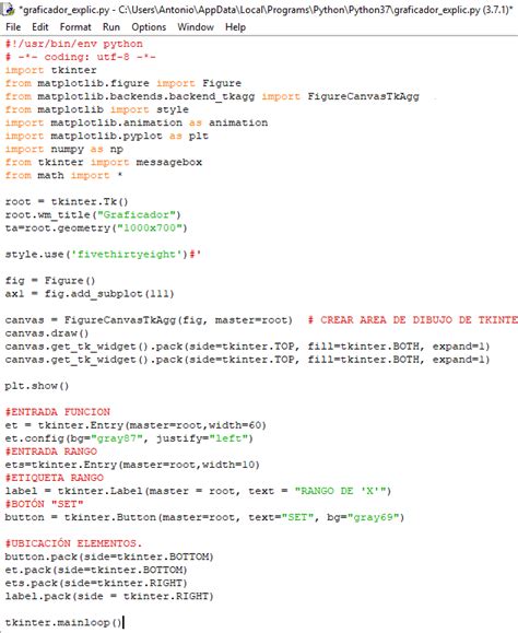 Creando Graficador De Funciones Con Matplotlib Tkinter Y Numpy El Programador Chapuzas