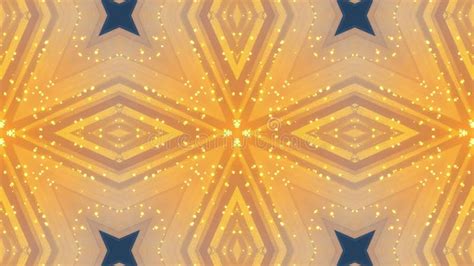 A Symmetrical Abstract Design Featuring Star Shapes And Warm Light