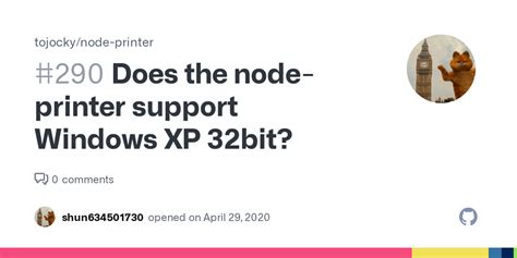 does the node printer support windows xp 32bit · issue 290 · tojocky