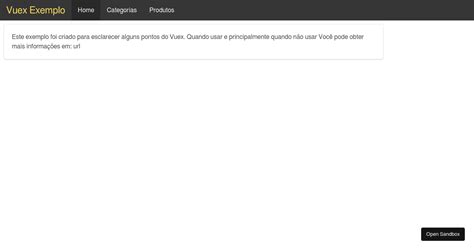 Vue Vuex Exemplo Codesandbox