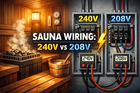 Sauna Wiring 240v Vs 208v Explained Haven Of Heat