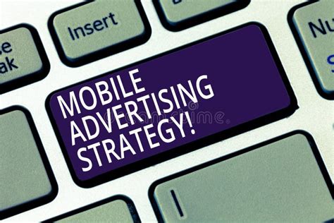 Word Writing Text Mobile Advertising Strategy Business Concept For Marketing Business To Plea