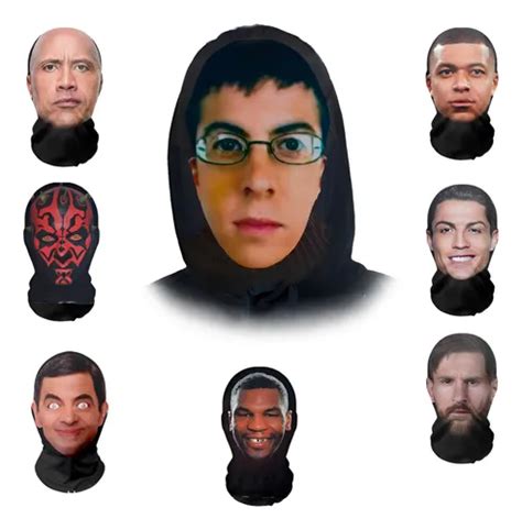 Máscara De Mclovin Con Estampado En Malla Elastica Cuotas Sin Interés