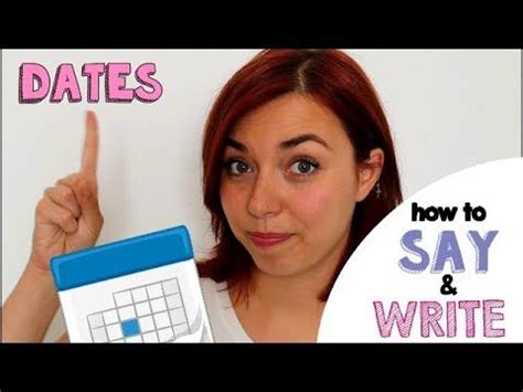 Learn How To Say And Write The Date In English Dating English Sayings