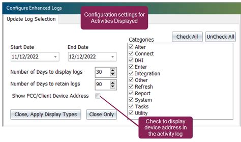 Activity Logs