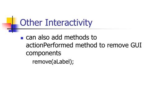 Ppt Java Applets Gui Components Events Etc Powerpoint
