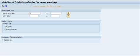 Fpars Sap Tcode Delete Totals Records
